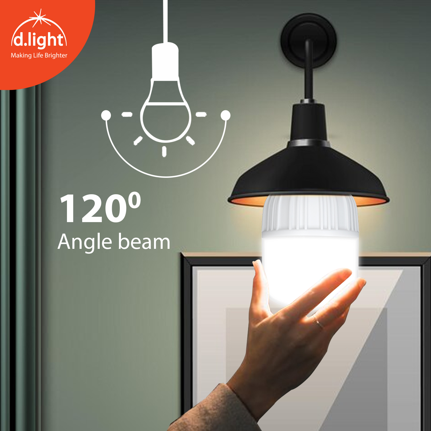 d.light 40W Crest Pro LED Lamp_Cool Day Light (White light) Pack of 10