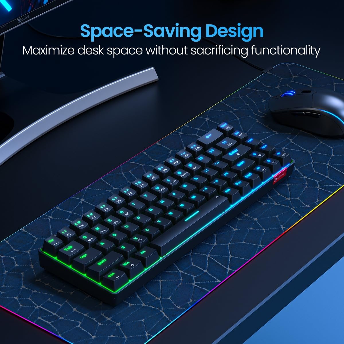 Portronics Hydra 10 Wireless Mechanical Gaming Keyboard Pack of 2